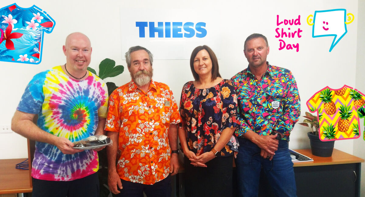 Thiess supports Loud Shirt Day - Thiess 90 Years