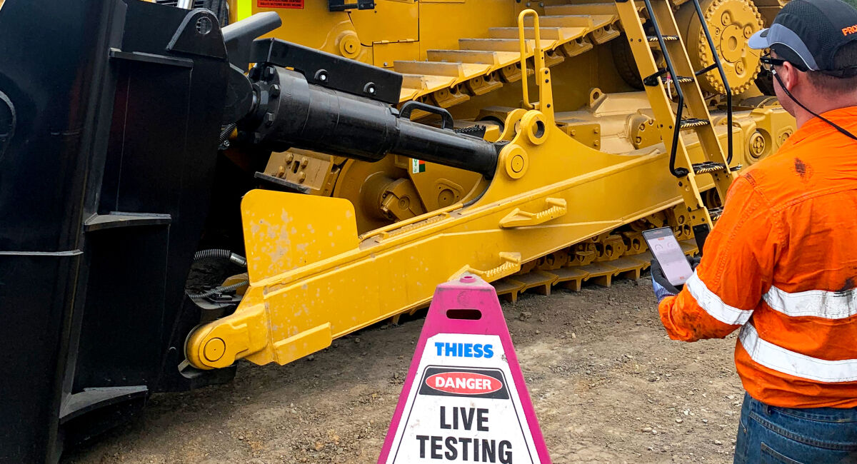 Remote live testing solution improves workplace safety - Thiess 90 Years
