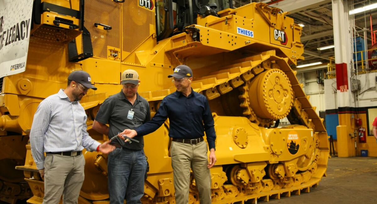 Thiess takes delivery of the 6000th Cat® D11 dozer, marks 90-year ...