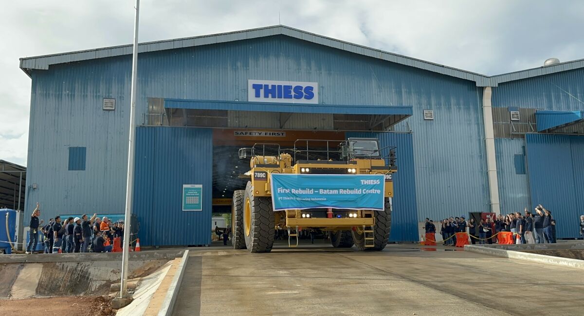 First zero-hour rebuilt truck rolls out of Thiess Rebuild Centre, Batam ...